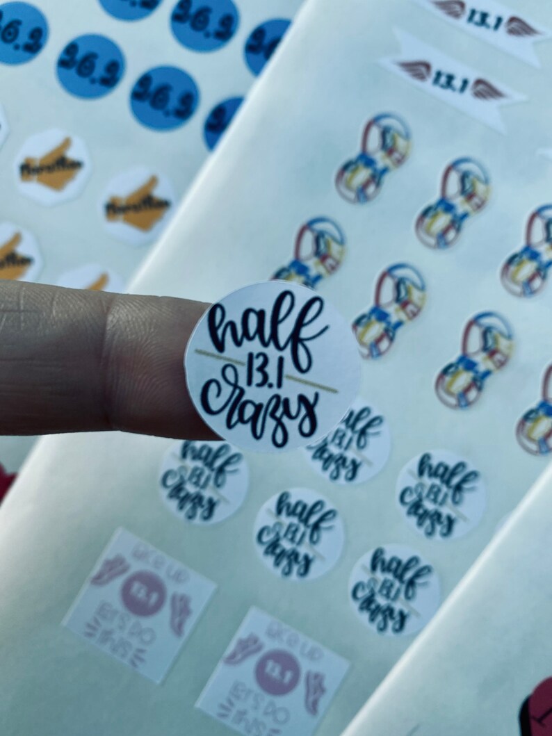 Running Stickers | Running Planner Stickers | Runner Gift | Achievement ...