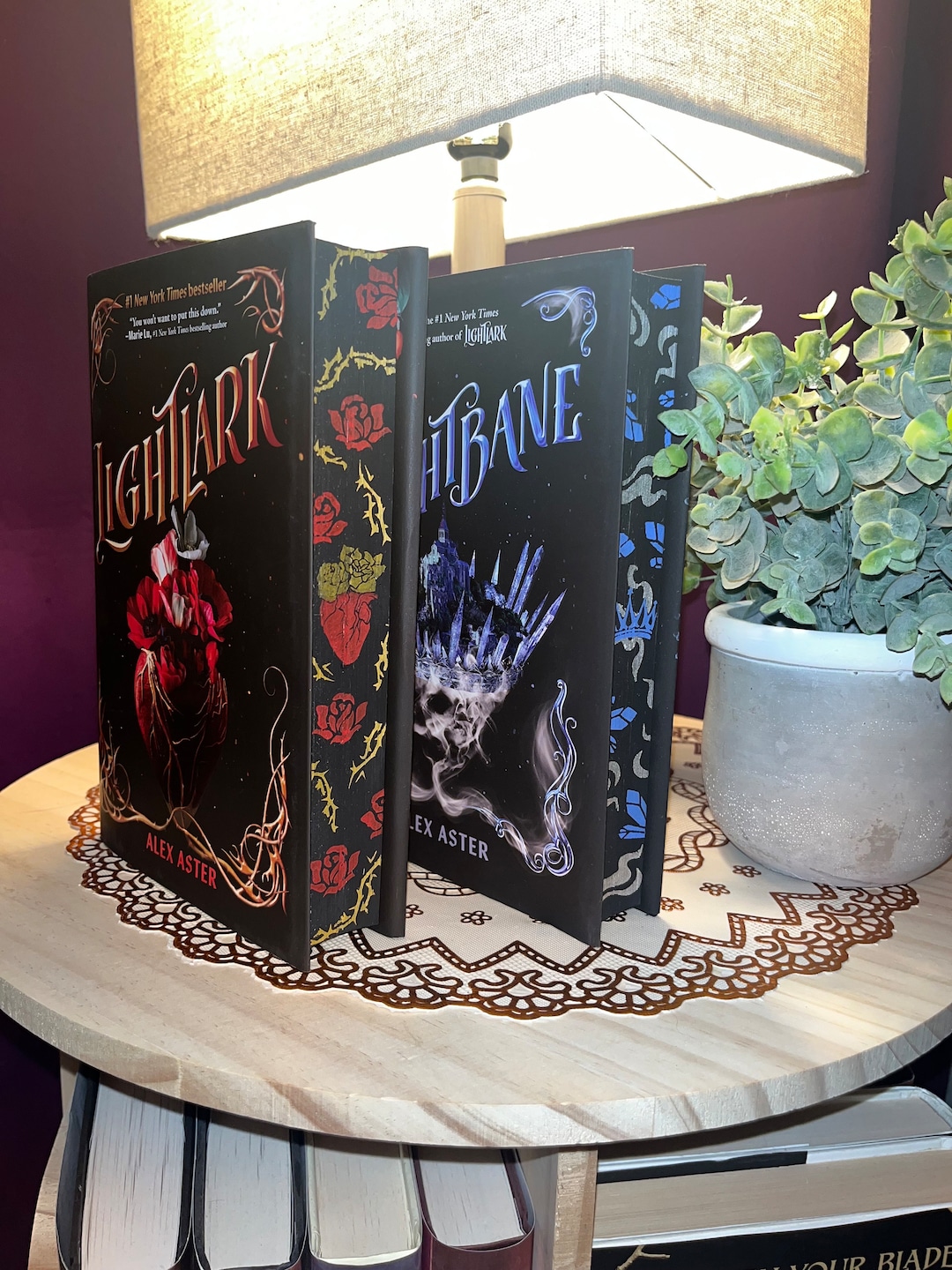 Lightlark Series Sprayed and Stenciled Edges - Etsy