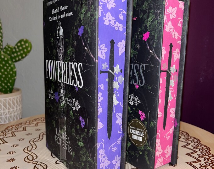 Powerless Sprayed and Stenciled Edges - Etsy