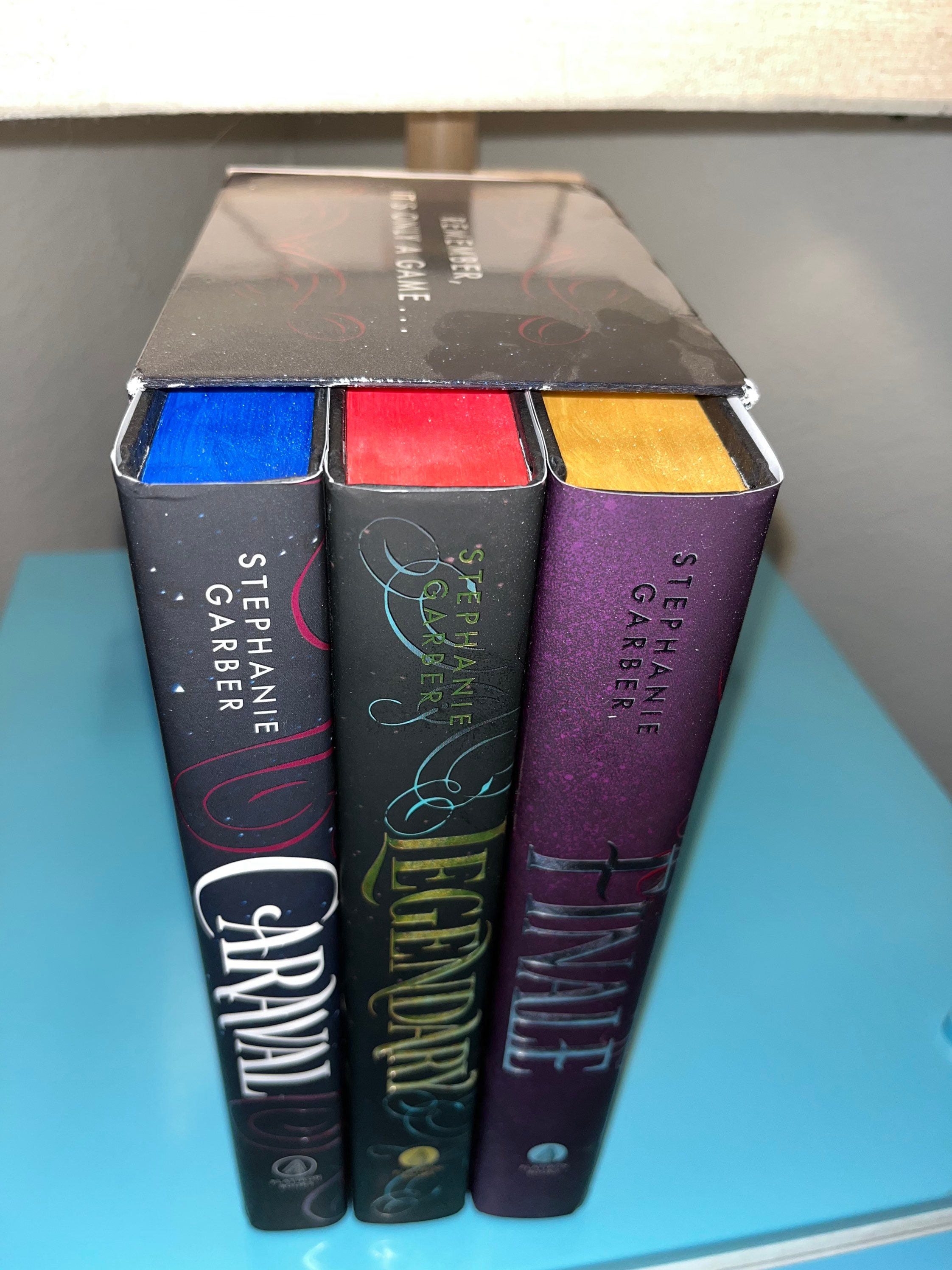 The Caraval Series With Sprayed and Stenciled Edges - Etsy