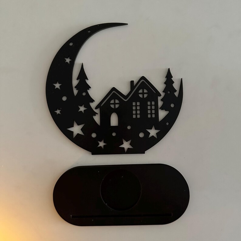 Moon House Candle Holder Svg, AI, Dxf Digital Cut File – Christmas ...