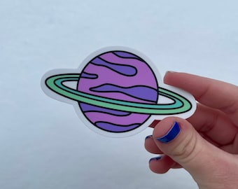 Saturn Sticker - Etsy