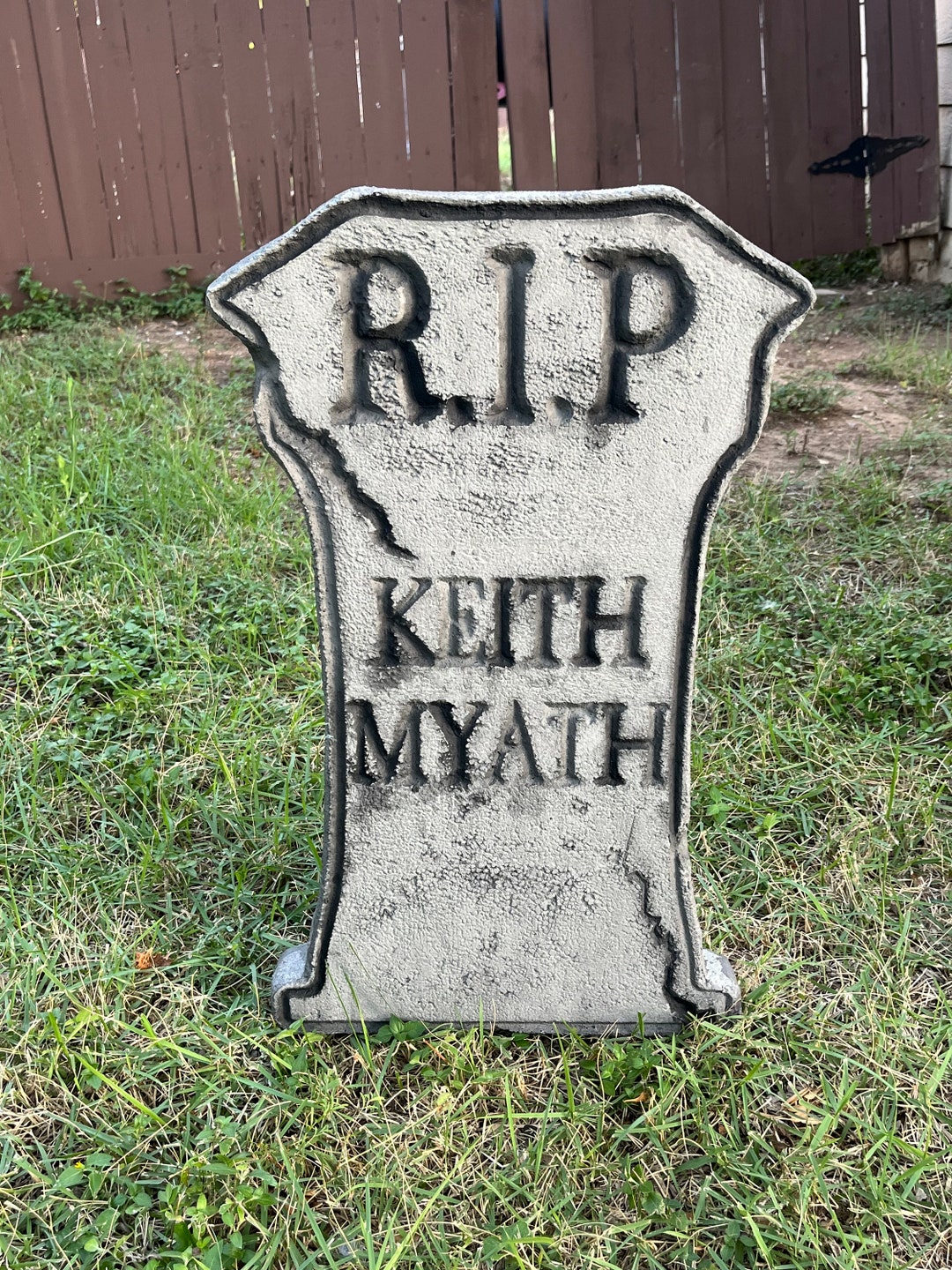 Handmade Halloween keith Myath Tombstone Spooky Decor - Etsy