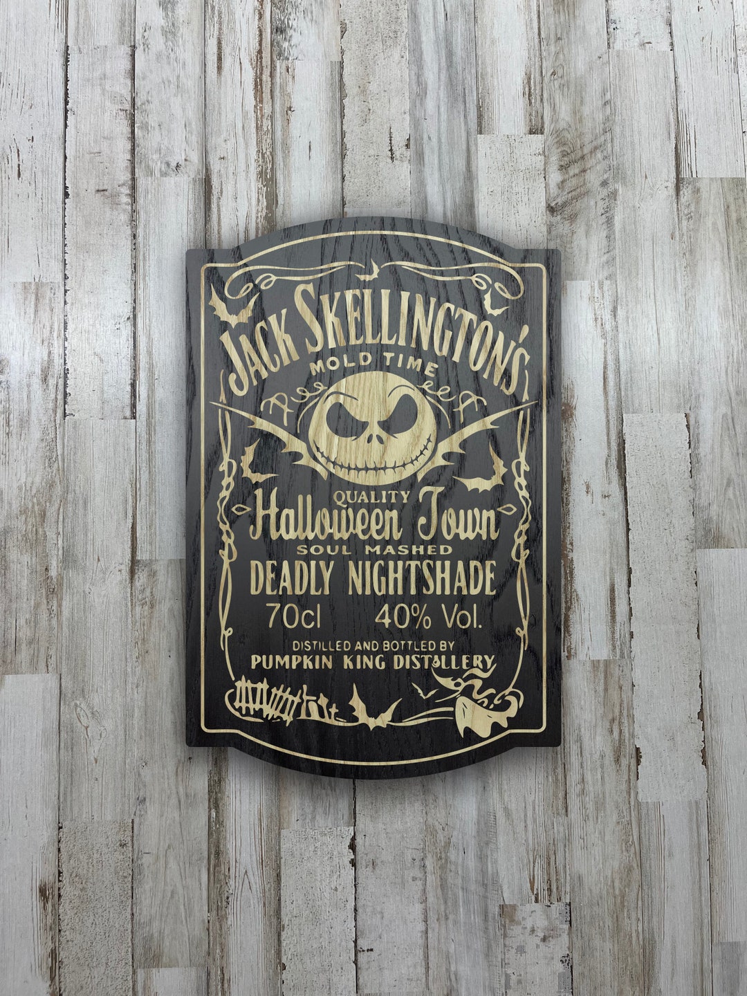 Deadly Nightshade Hardwood Sign Handcrafted Spooky Decor - Etsy