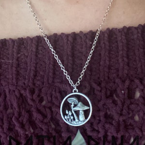 Mushroom Necklace, Nature Inspired Jewelry, Botanical Necklace ...