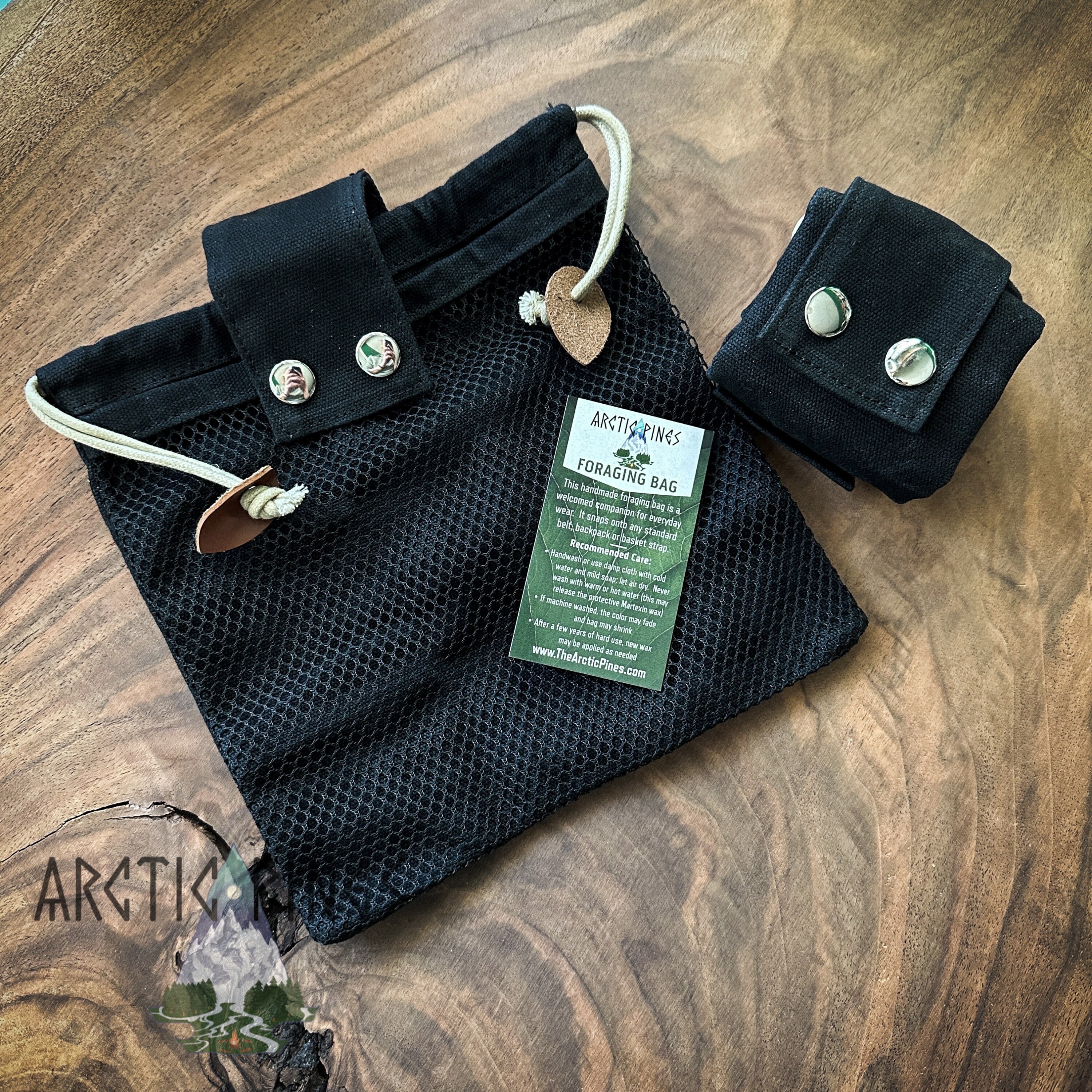 8x8 Mesh Foraging Bag, Bushcraft Pouch, Belt Pouch, Forager, Mushroom ...