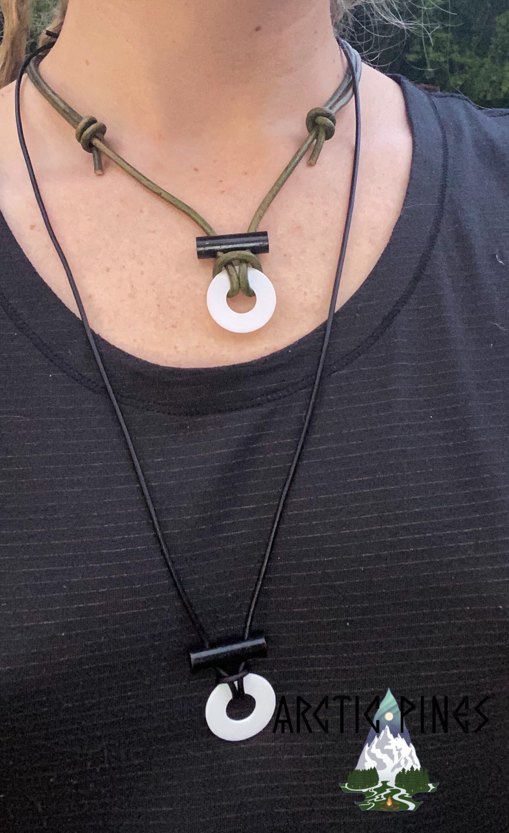 Ceramic CIRCLE Fire Starter Necklace - Adjustable Length - Unisex ...