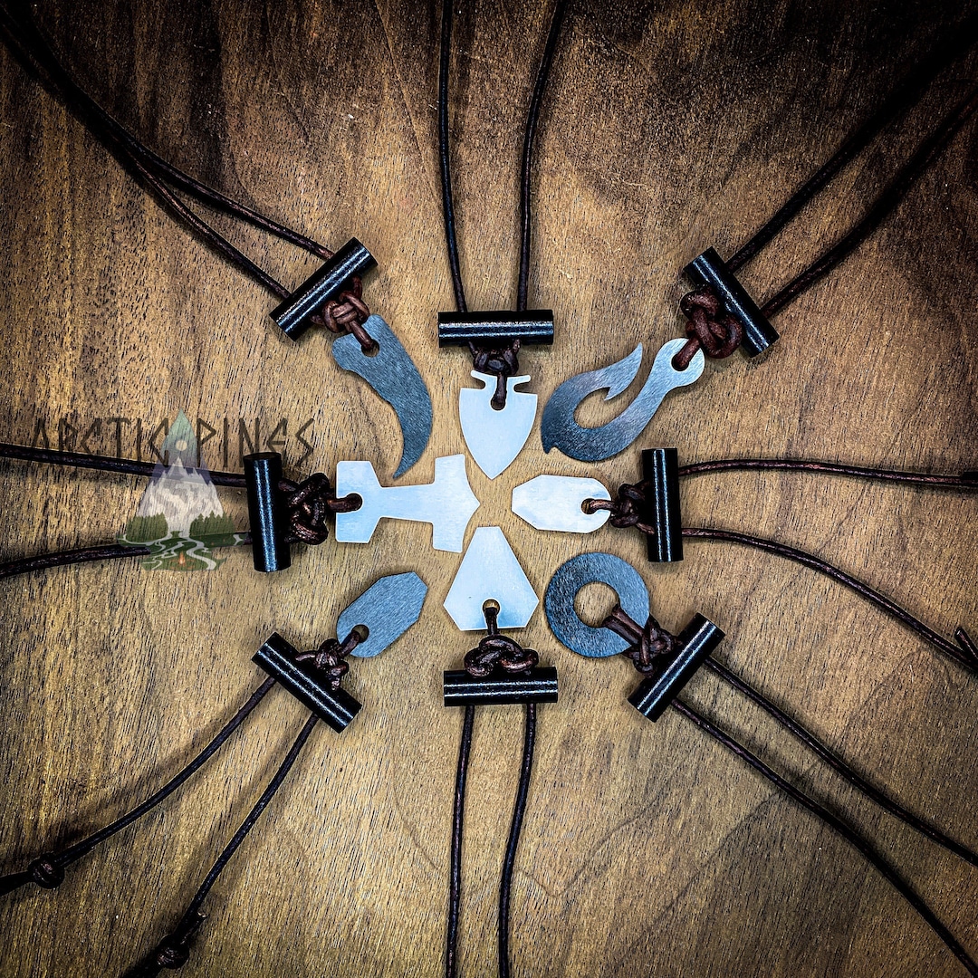 BROWN Fire Starter Necklace - Adjustable Length - Unisex / Fire ...