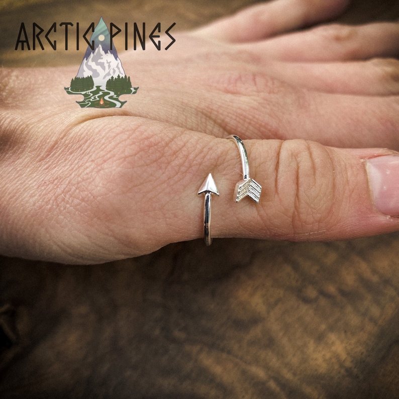 Arrow Ring ADJUSTABLE Norse Jewelry Runic Rune Gift for - Etsy