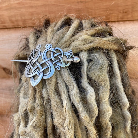 Celtic Knot Hair Pin Norse Jewelry Dreadlock Pin Nordic - Etsy
