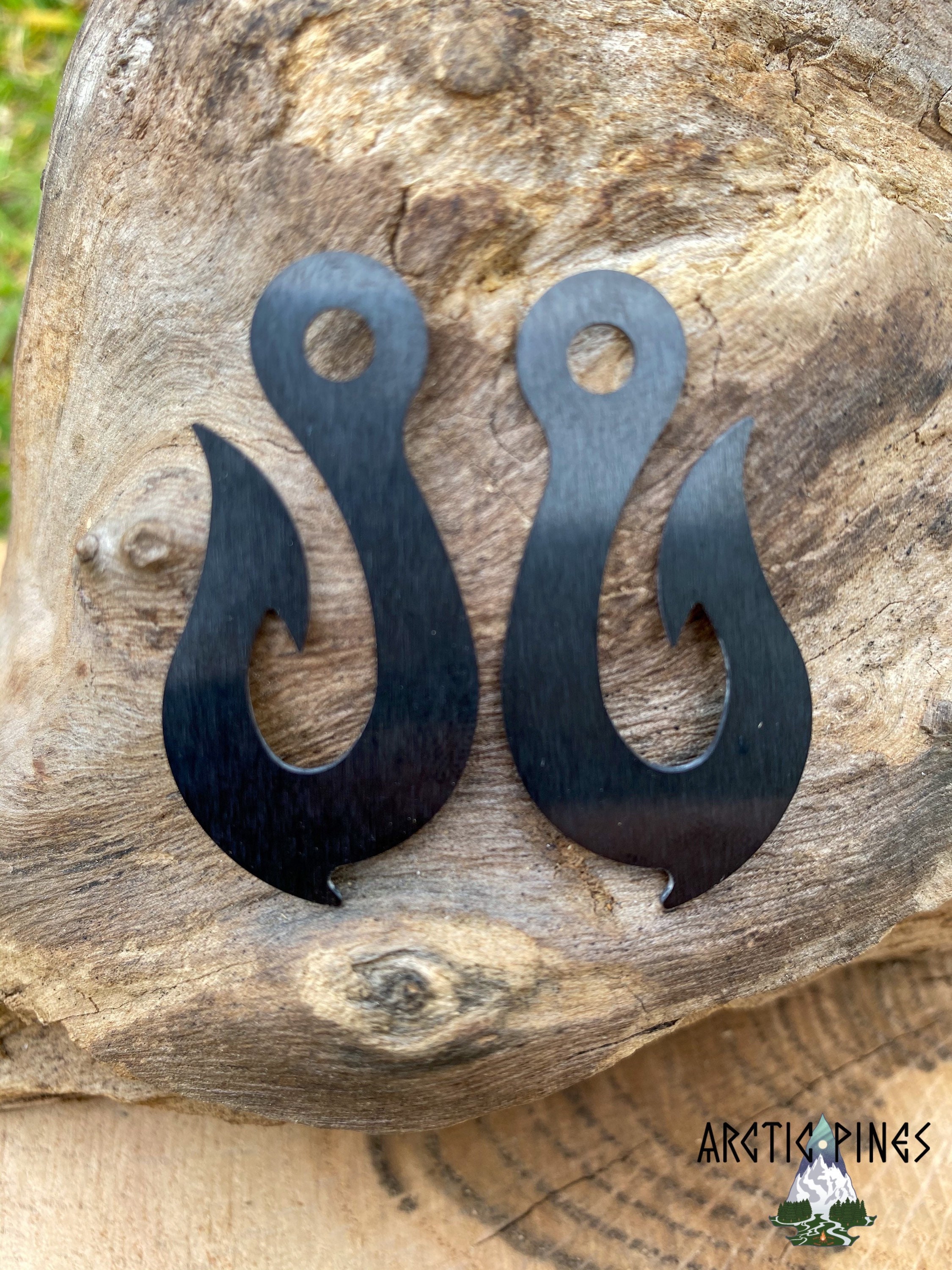 FISH HOOK FLAME Ceramic Mini Survival Striker / Hei Matau / Ferro Rod ...