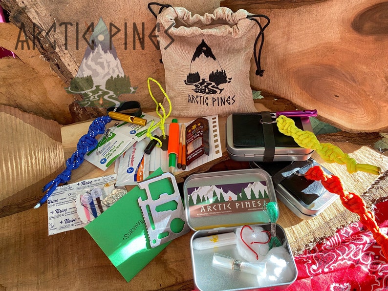 Backwoods Survival Tin Pocket Altoid Kit Emergency Pack - Etsy