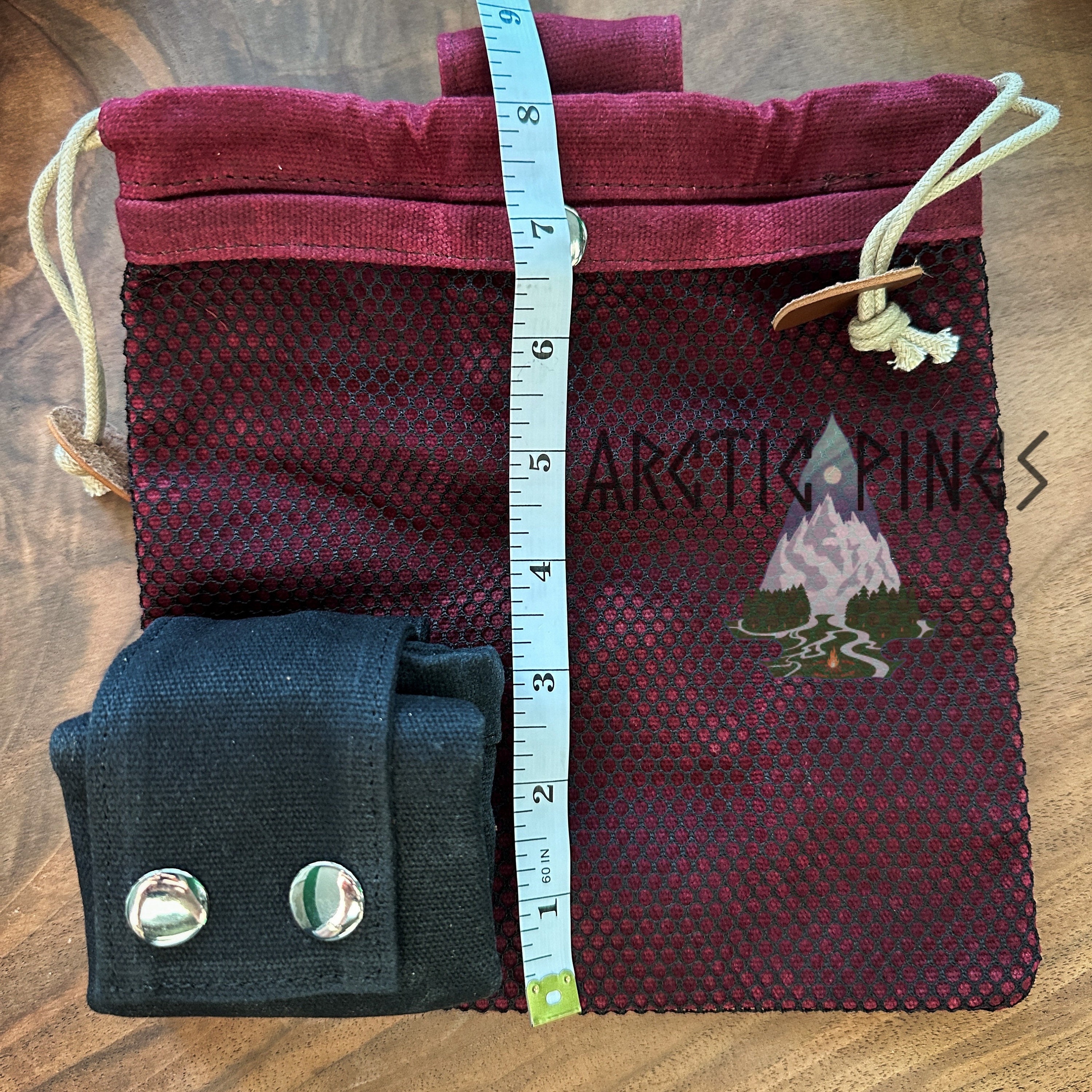 8x8 Mesh Foraging Bag, Bushcraft Pouch, Belt Pouch, Forager, Mushroom ...