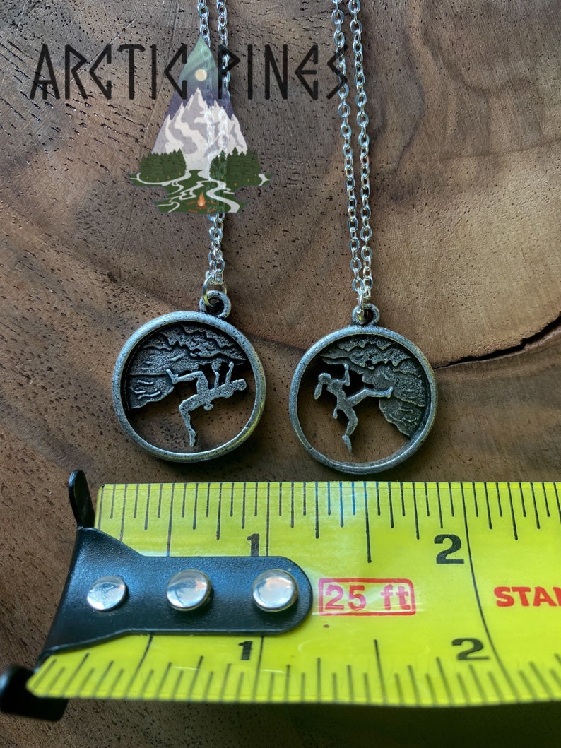 Rock Climbing Necklace, Rock Climber Girl, Couples Necklace, Climbing ...