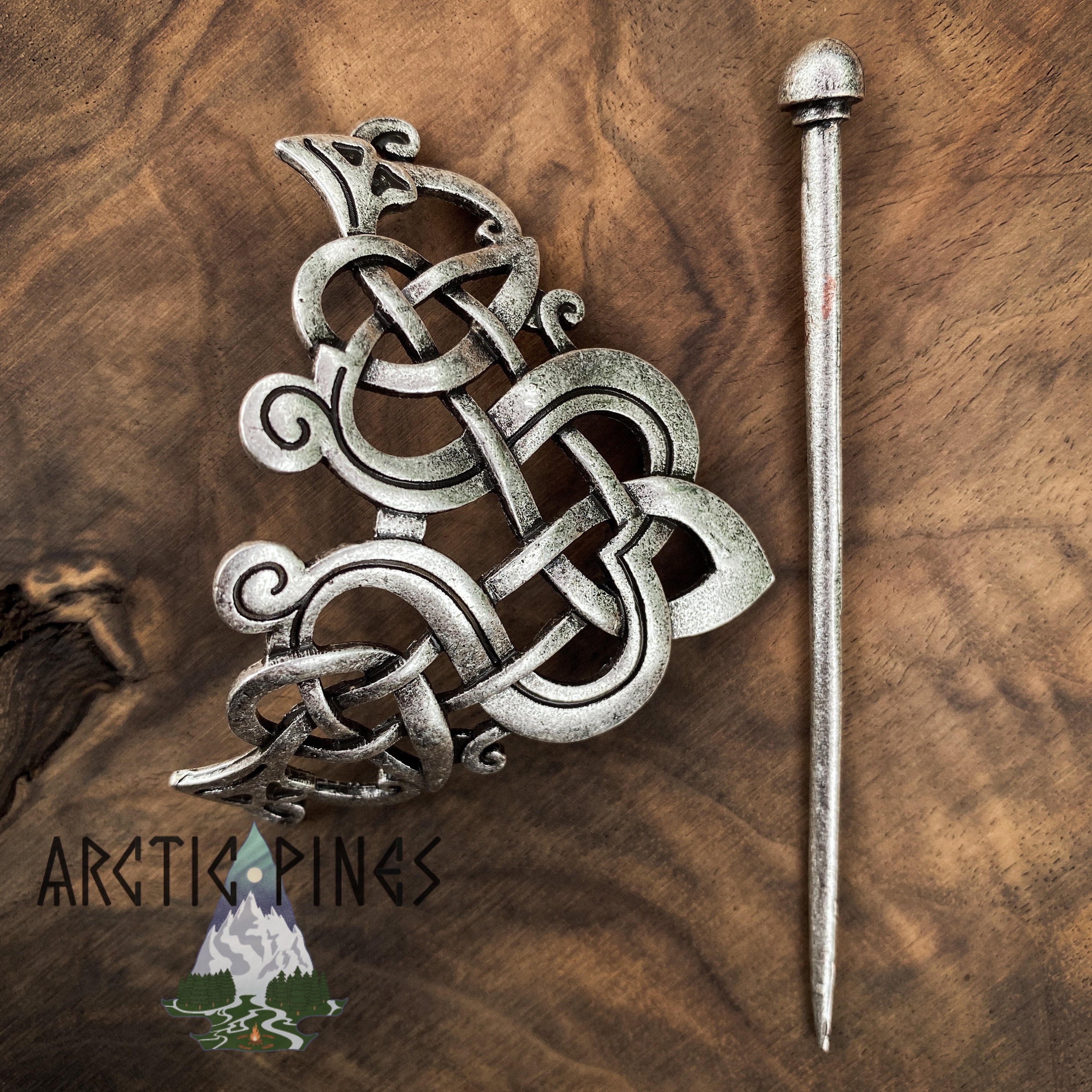 Celtic Knot Hair Pin Norse Jewelry Dreadlock Pin Nordic - Etsy