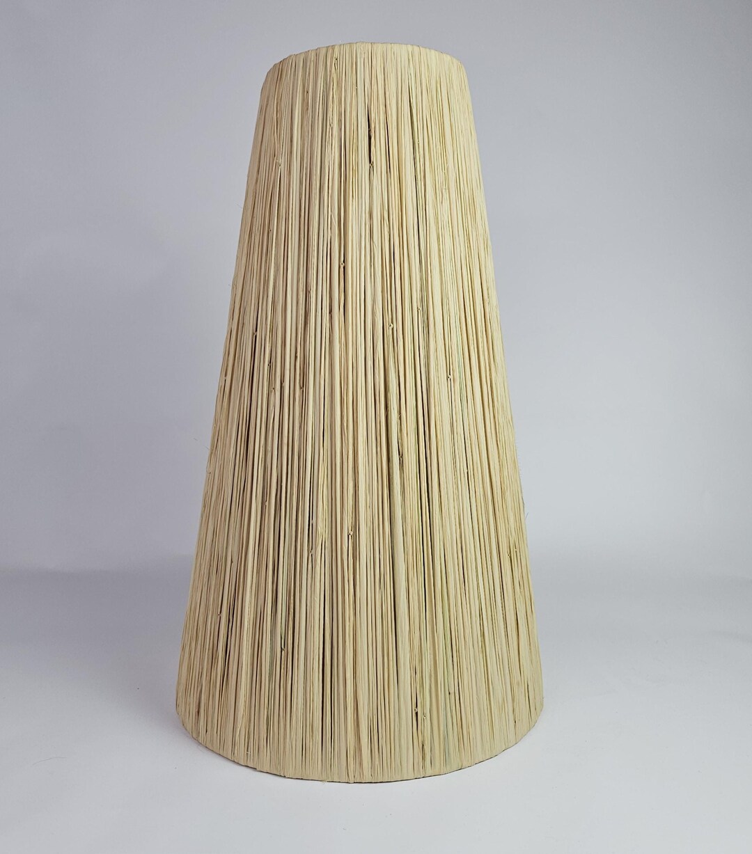 Handmade Tall Tapered Raffia Lampshade - Etsy