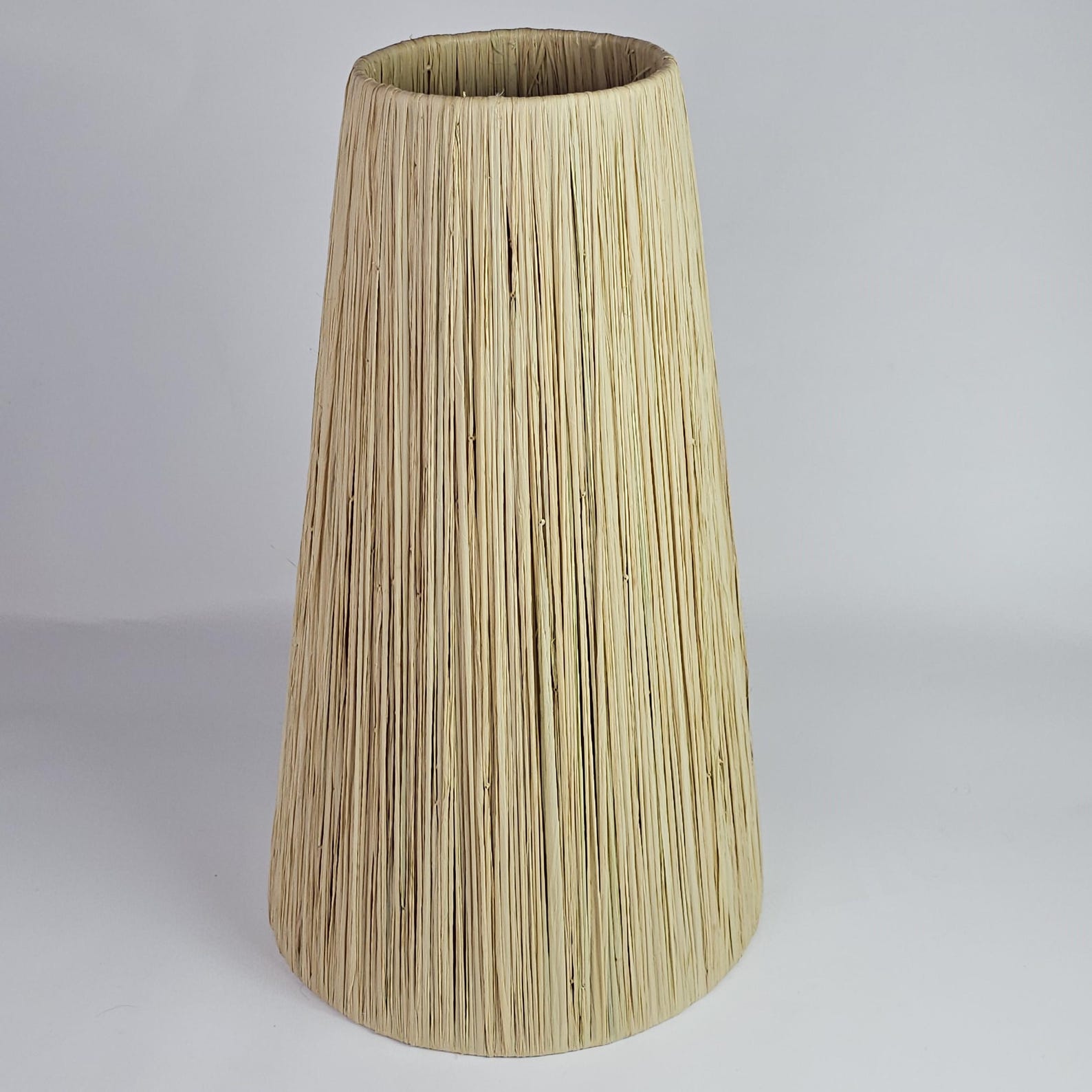Handmade Tall Tapered Raffia Lampshade - Etsy