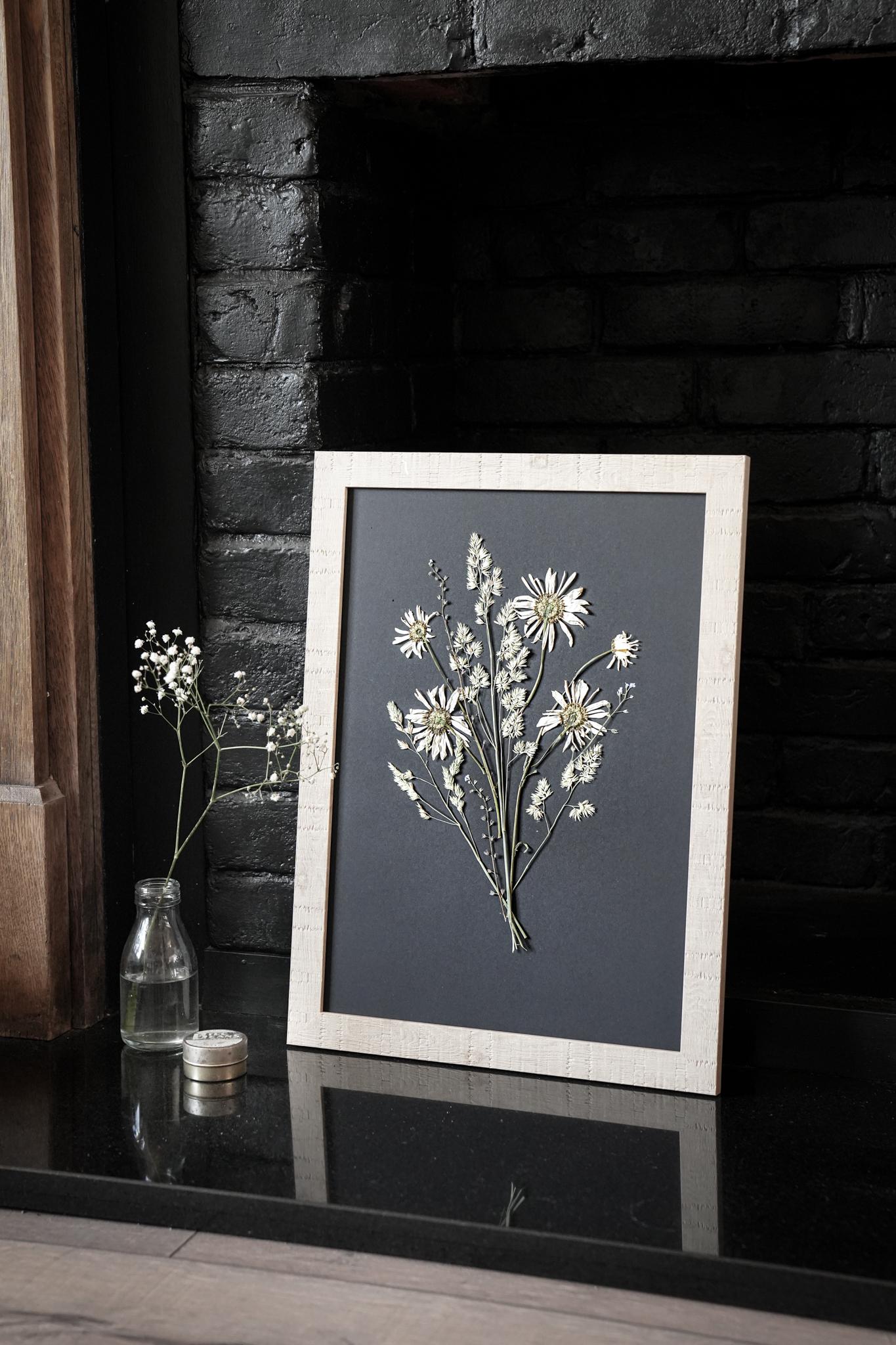 Golden Hour A3 Pressed Flower Frame | Exquisite Preserved Botanical ...