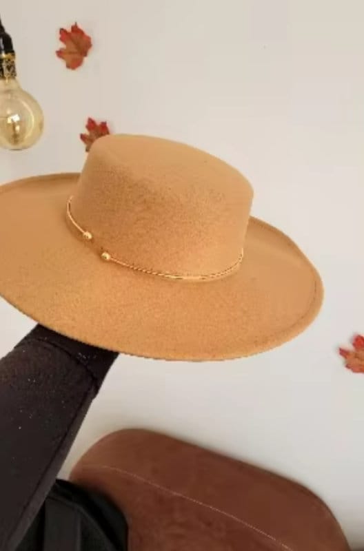 Handcrafted French-inspired Wide Brim Fedora | Elegant 10CM Brim Wool ...