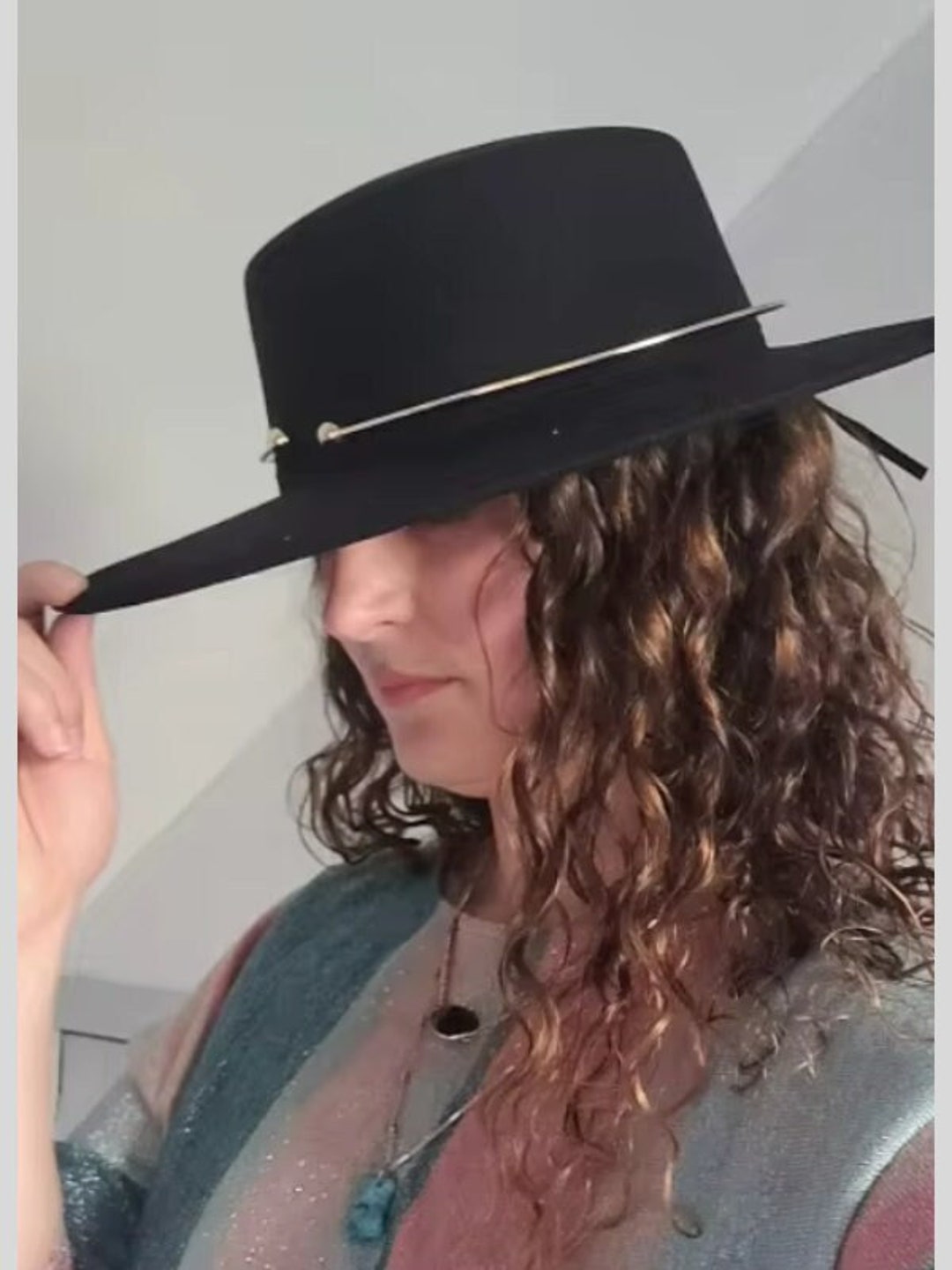 Handcrafted French-inspired Wide Brim Fedora | Elegant 10CM Brim Wool ...