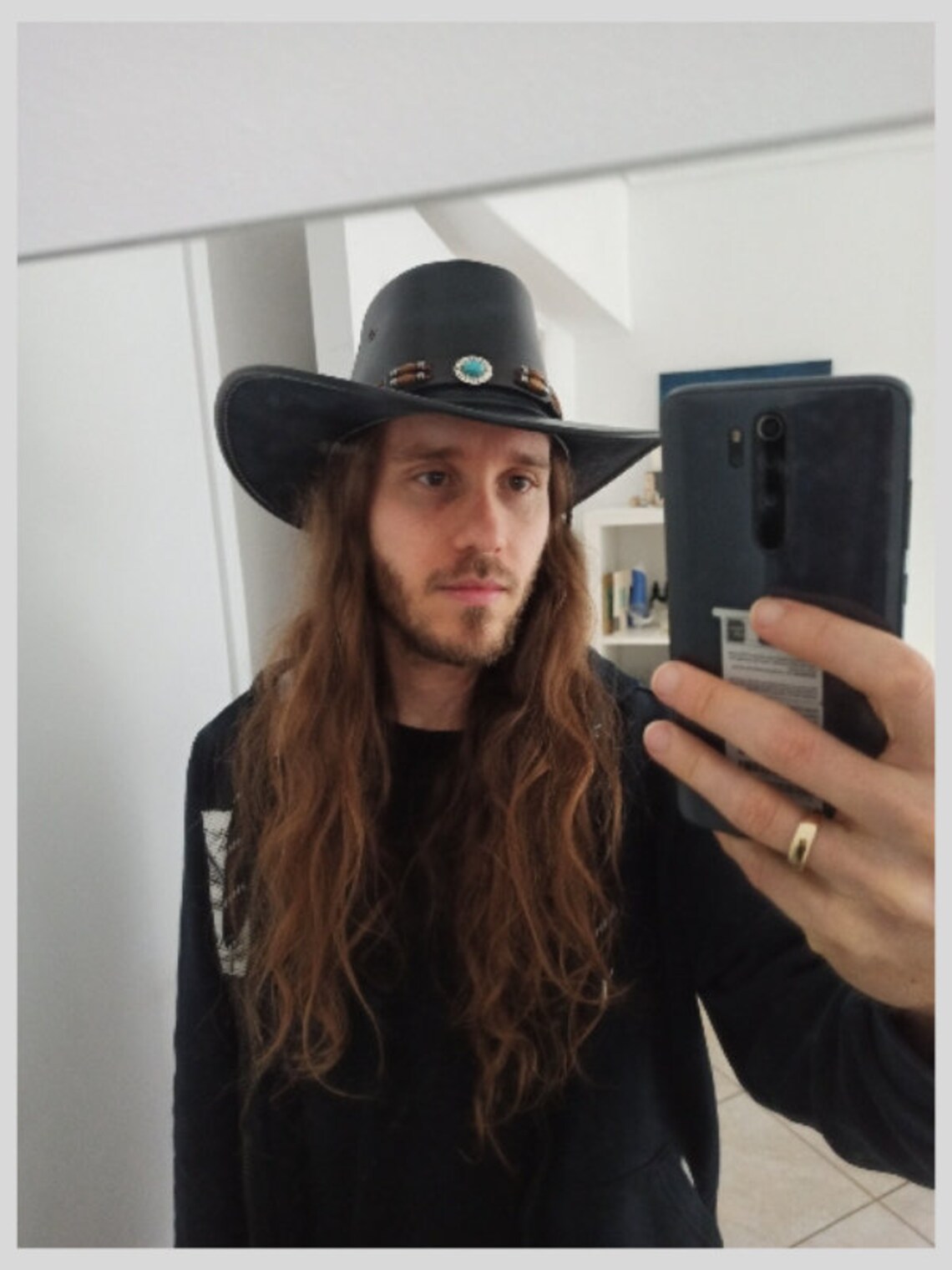 Handmade Leather Fedora, Fedora for Men and Women, Cowboy Hat, Unisex ...