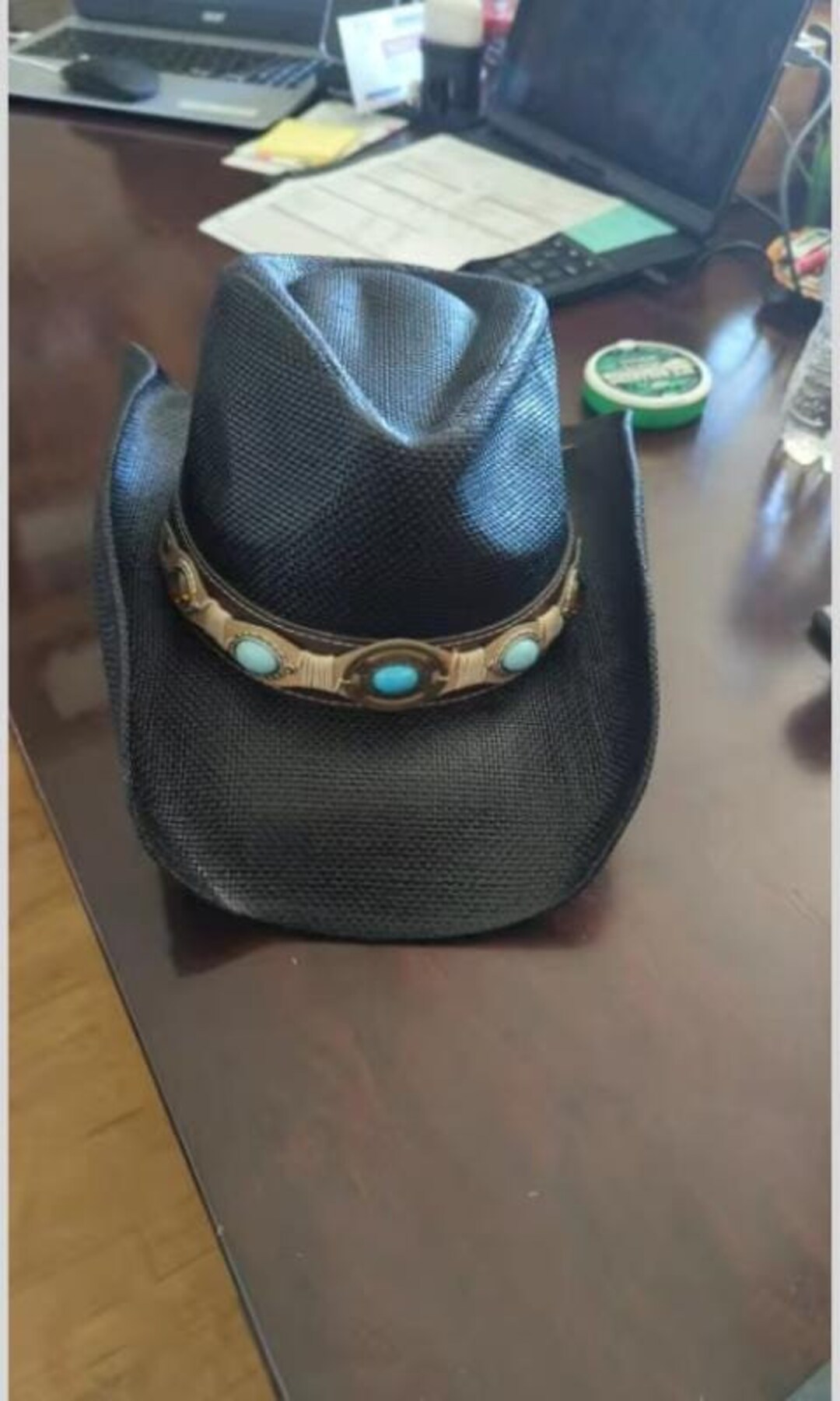 Boho Straw Cowboy Style Hat Handmade Bohemian Sun Hat for Men & Women ...