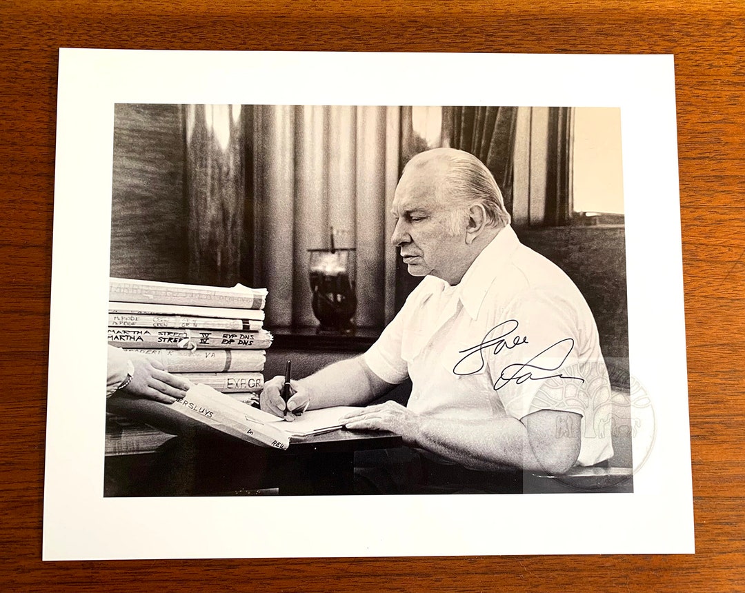 Photo of L Ron Hubbard Signed - Creator of Scientology + Dianetics Re ...