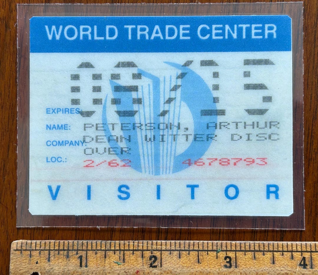 Authentic World Trade Center Visitor Pass - New York, Twin Towers - Etsy