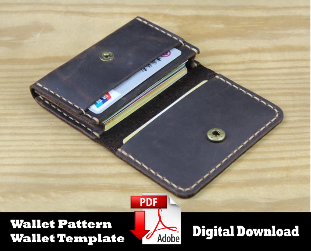 Card Holder PDF Pattern Minimalist Card Holder Pattern Card Holder ...