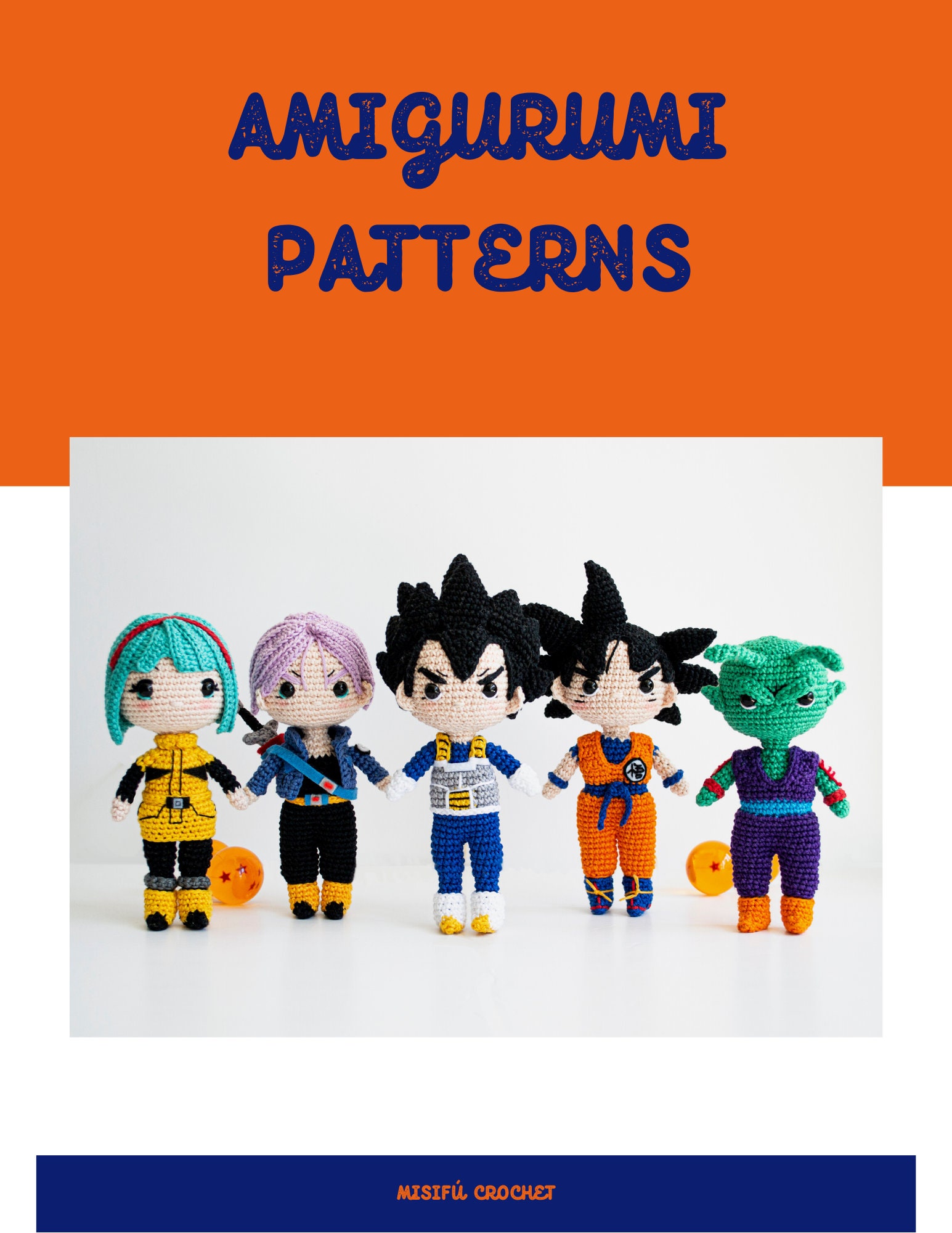 Son Goku and friends amigurumi patterns - Etsy México