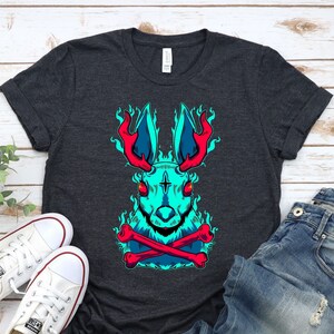 Death Metal Rabbit, Scary Evil Gothic Punk Bunny Occult Goth Aesthetic ...