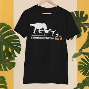 Sometimes Evolution Sucks Dinosaur Velociraptor Chicken T-Rex | Etsy