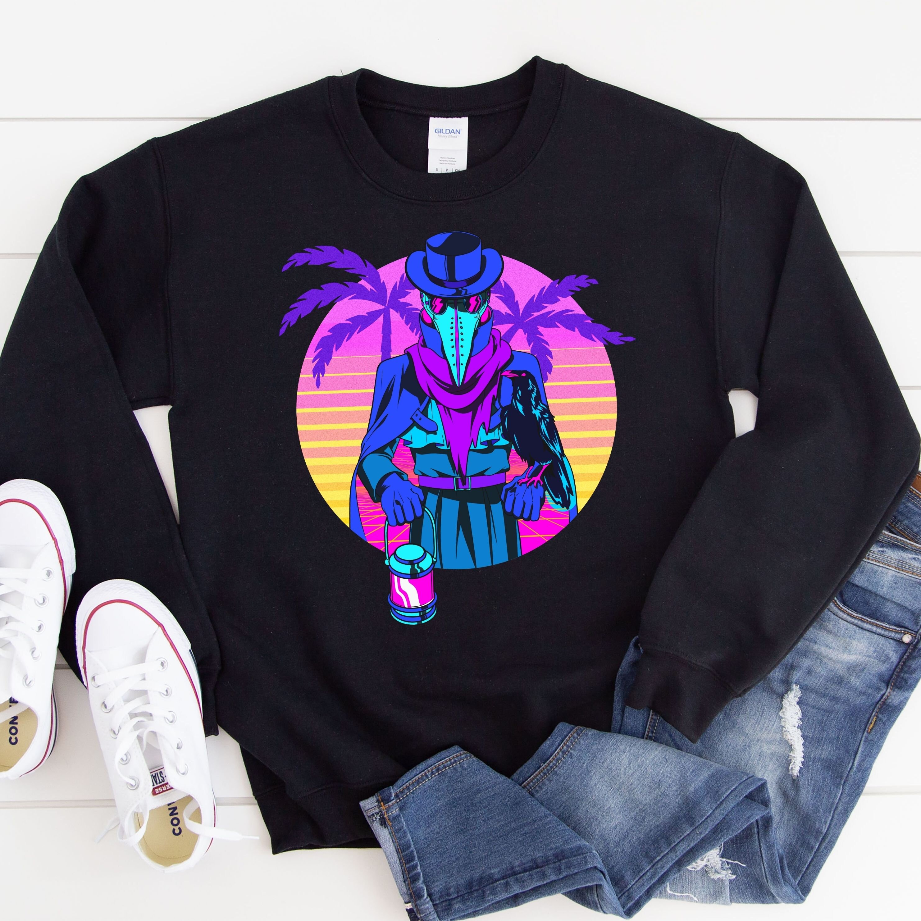 Vaporwave Aesthetic Plague Doctor Occult Steampunk Horror Gothic Retro ...