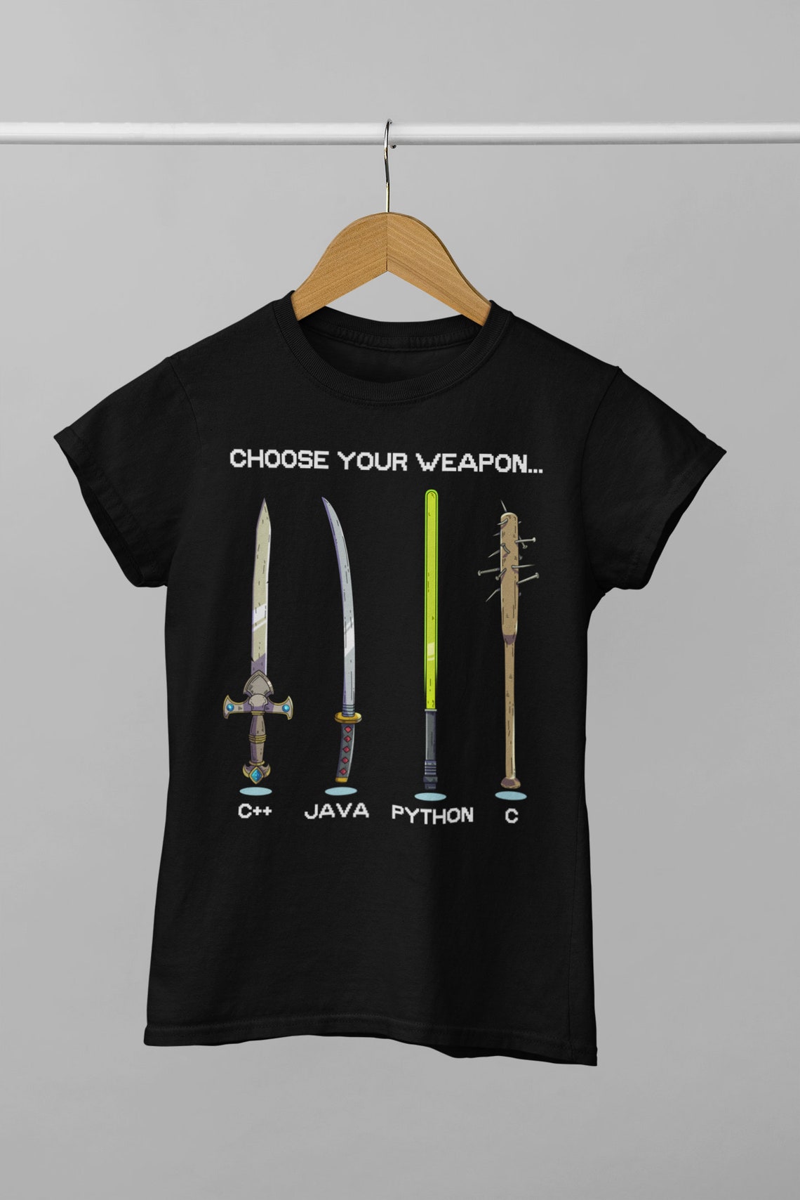 Programmer Hacker Coder Coding It Geek Programming Language Software Engineer Choose Your Weapon