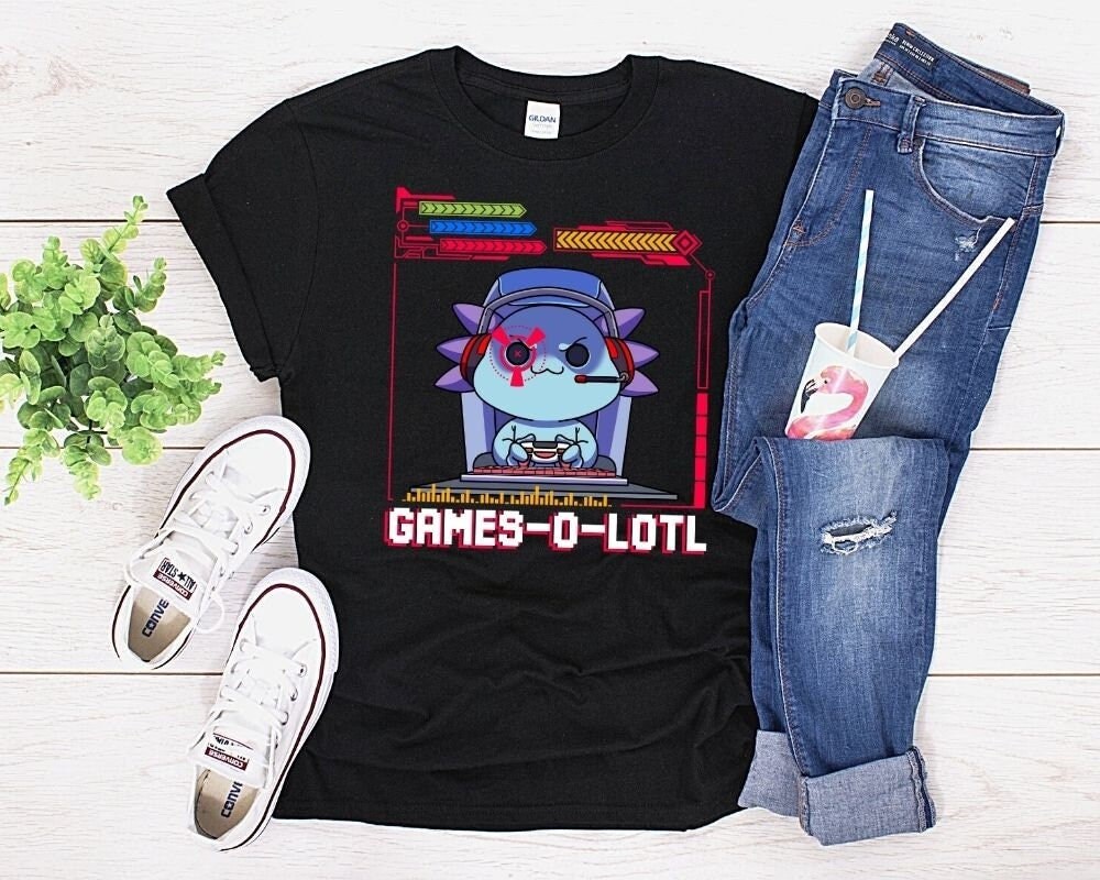 Gamer Axolotl Gamesolotl Mexican Gaming Fish Funny Playing - Etsy