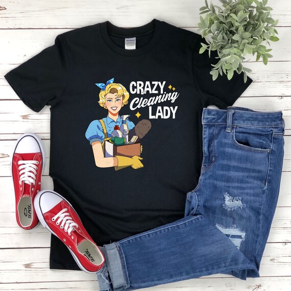 Crazy Cleaning Lady Housekeeper Maid Service Housekeeping | Etsy