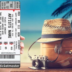 Editable Concert Ticket Template,diy Concert Ticket, Custom Concert ...