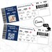 Editable American Airlines Ticket Template, Custom Airline AA Ticket ...