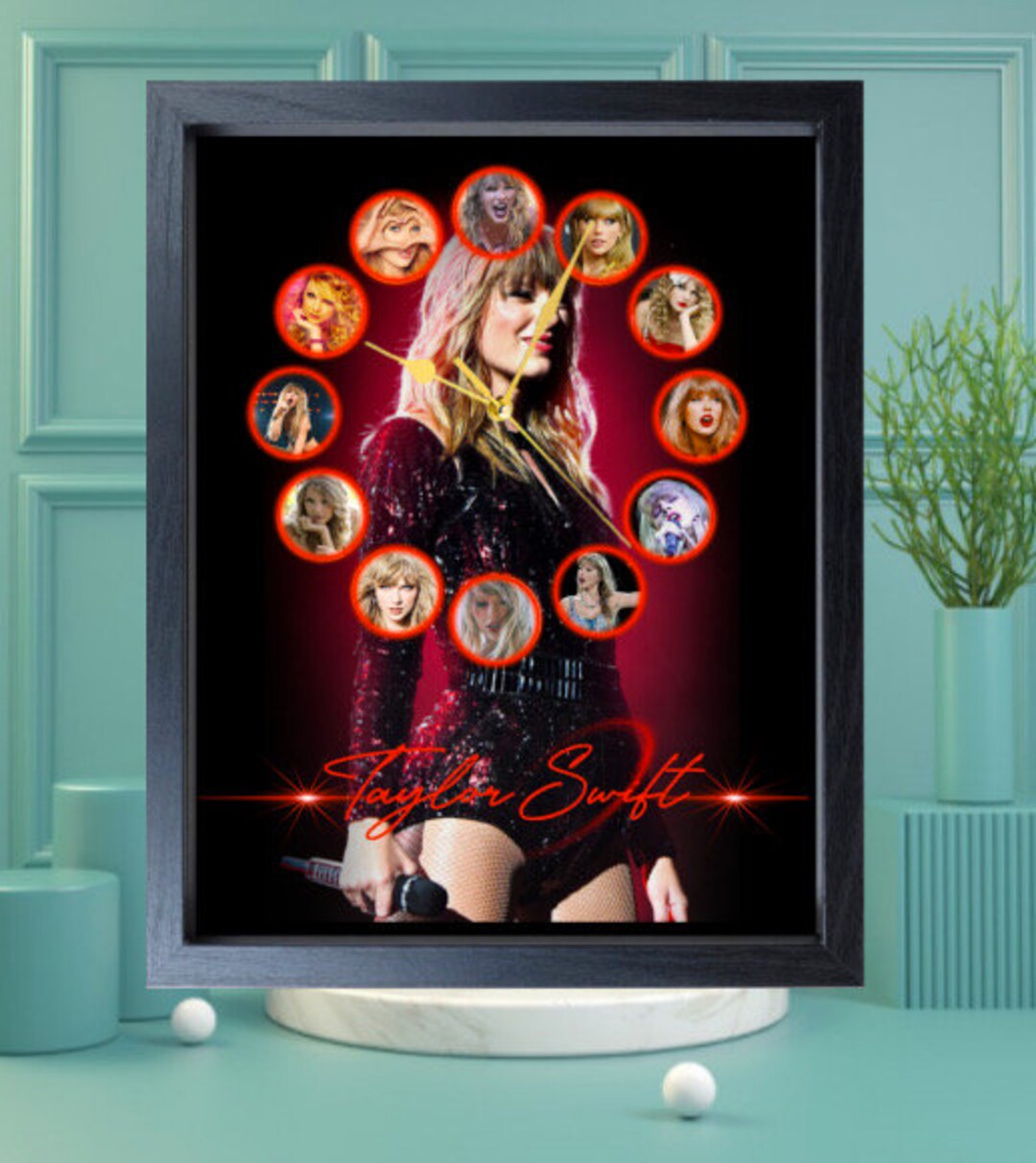 Taylor Swift Clock - Etsy