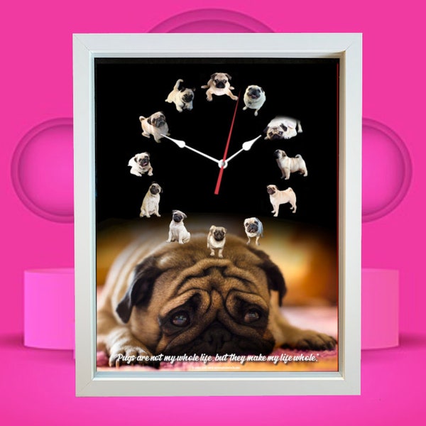 Pug Clock - Etsy