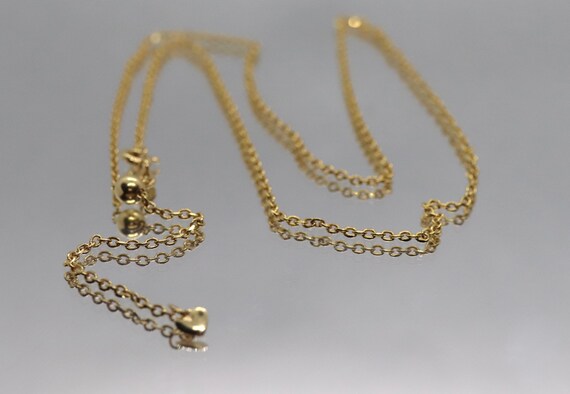 10k Adjustable Slide Necklace. Beautiful Heart Charm With Bead - Etsy