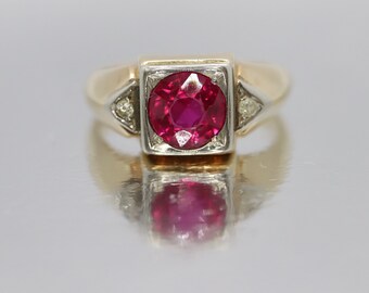 Large Ruby Ring - Etsy