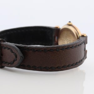 Genuine Cartier Watch. Must De Cartier Vendome Round Argent Vermeil ...