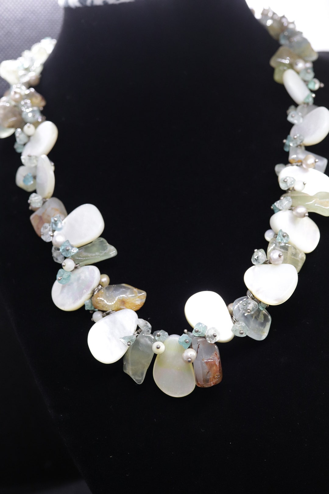 Laura Gibson Halskette. Gibson Sterling Silber Perlmutt BaumelnDe Candy ...