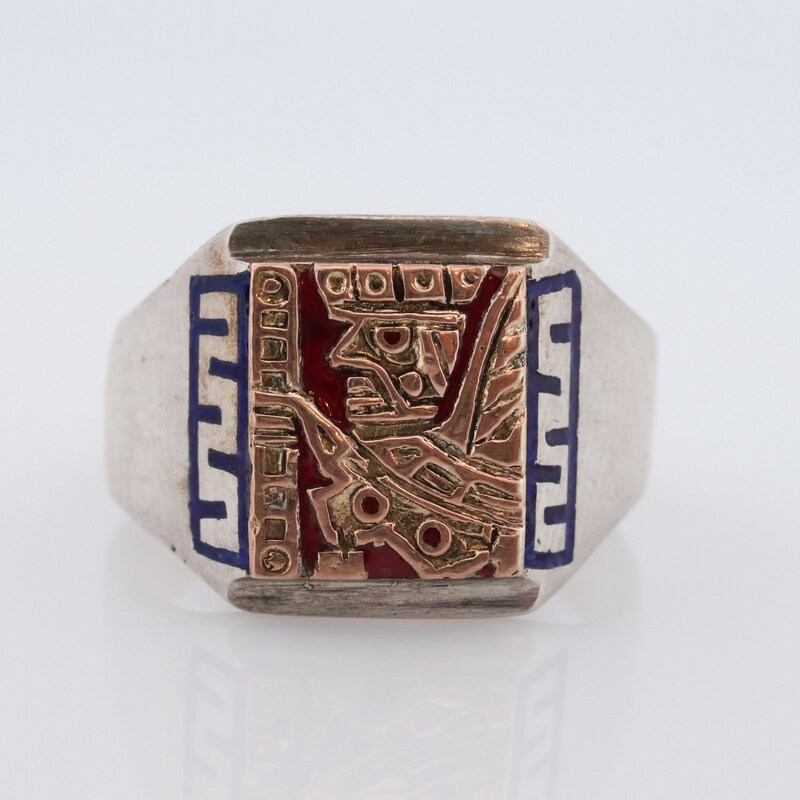 Aztec Ring - Etsy