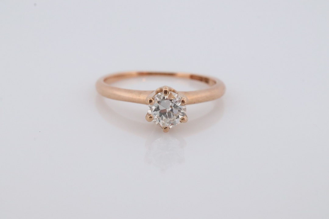 Ostby Barton Diamond Ring. 14k Yellow Gold HIGH Claw Design. OB From ...