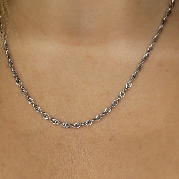 14k Peru Gold Rope Chain - Etsy
