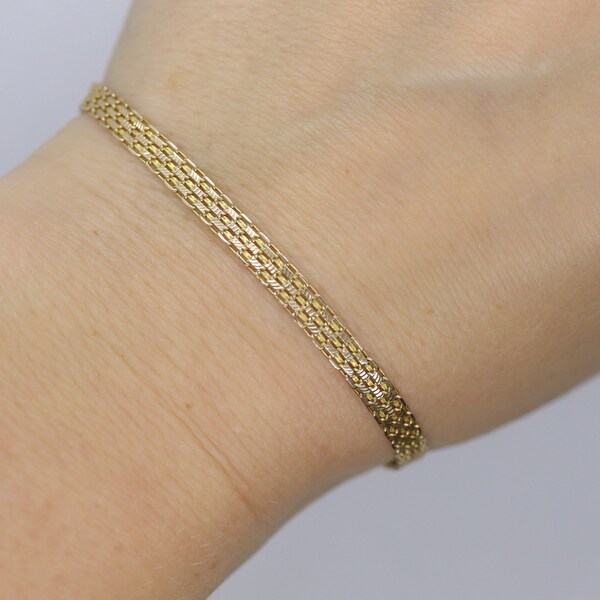 10k Gold Bracelet - Etsy