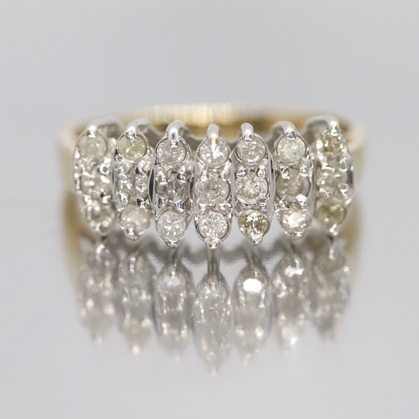 10k Diamond Ring - Etsy
