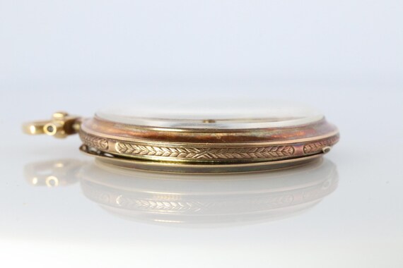 18k Golay Fils & Stahl Pocket Watch. Antique 750 Yg G… - Gem
